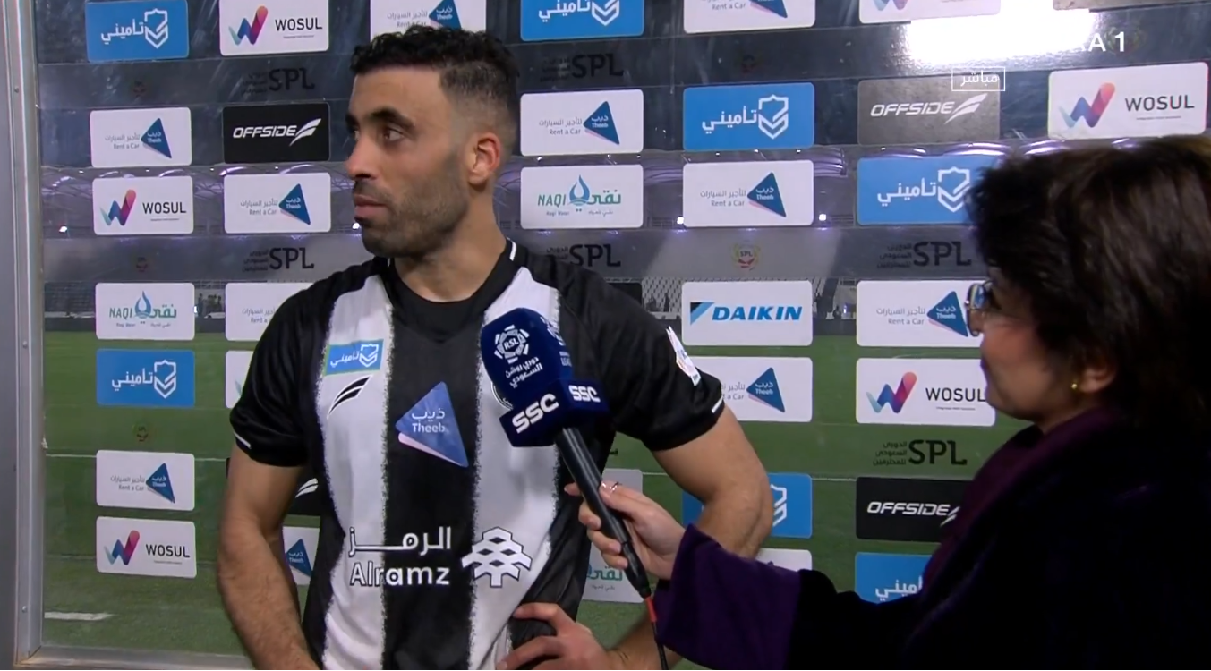 تصريح حمد الله بعد هاتريك الجولة 19 من الدوري السعودي - Hadaf 24